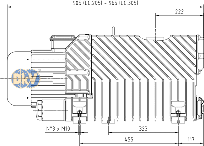 Bơm chân không DVP LC 305