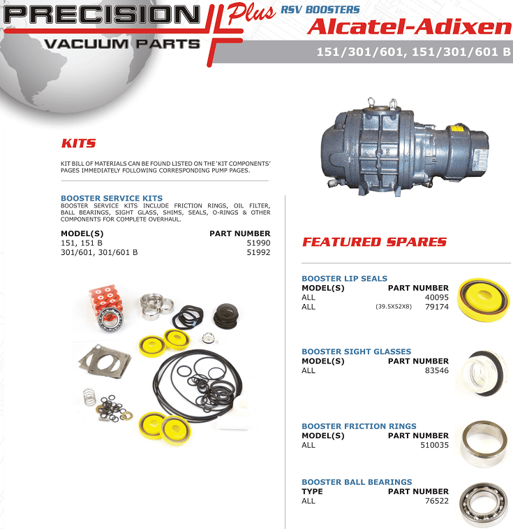 Phụ tùng bơm chân không Alcatel 301